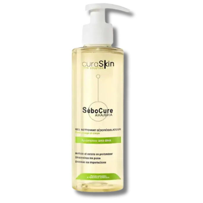 Curaskin SéboCure | Gel Nettoyant Peau Grasse 200ml - Casablanca