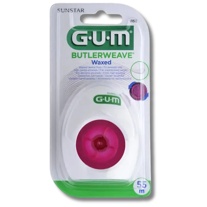 GUM ButlerWeave Fil Dentaire Rouge 55M [Réf: 1155] - Casablanca